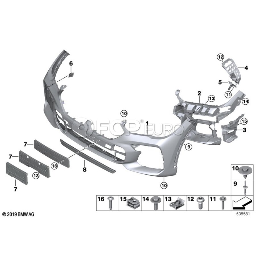 BMW Brake Air Duct - Genuine BMW 51118092293 | FCP Euro