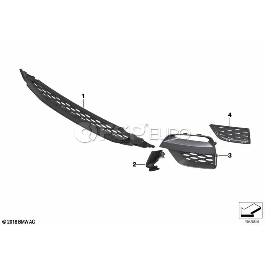 BMW Grille - Genuine BMW 51118099781 | FCP Euro