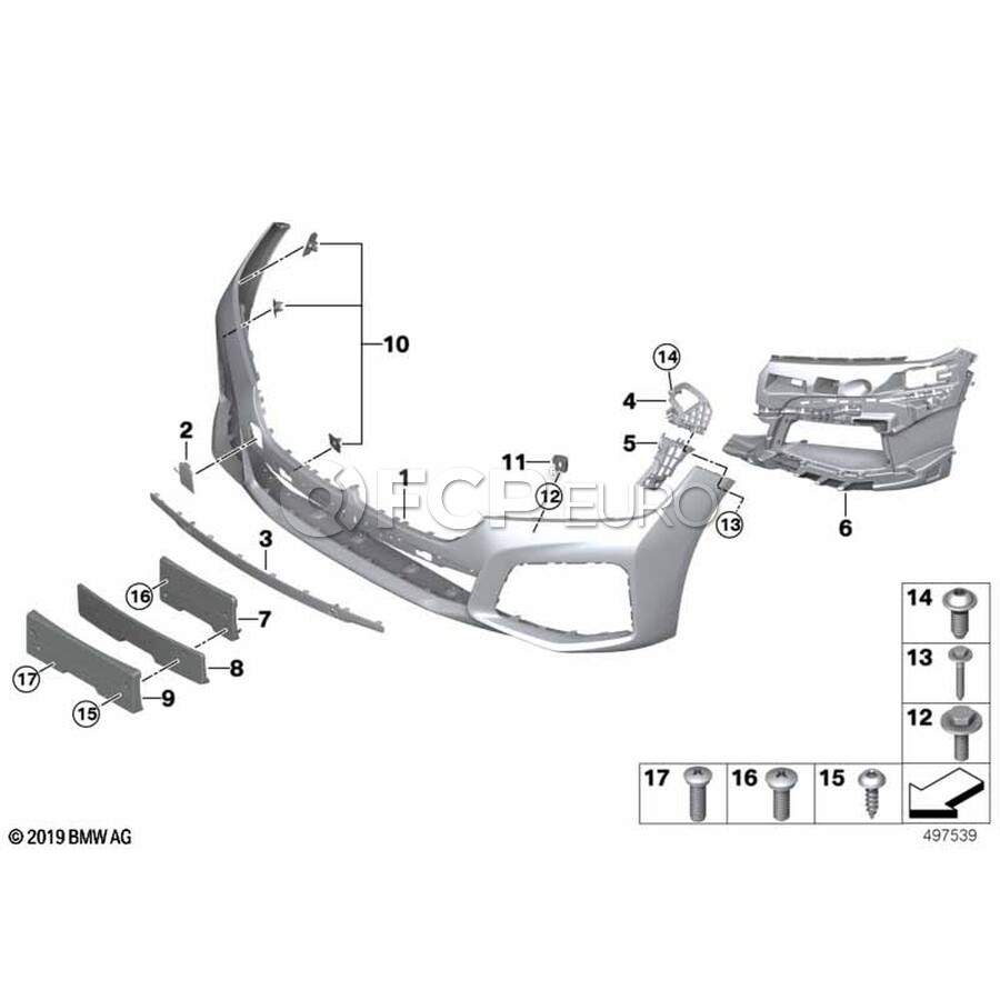 BMW Tow Hook Cover - Genuine BMW 51118745836 | FCP Euro