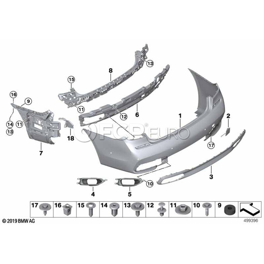 BMW Tow Eye Cap - Genuine BMW 51128064765 | FCP Euro
