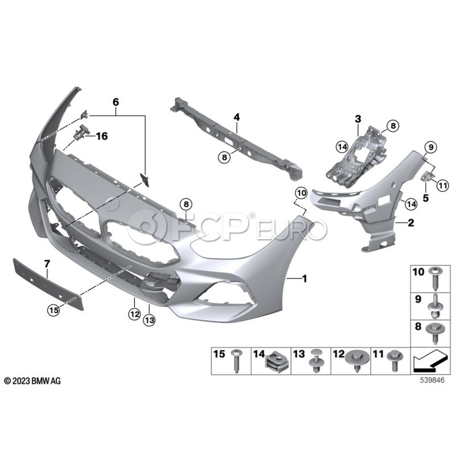BMW License Plate Bracket - Genuine BMW 51138069763 | FCP Euro