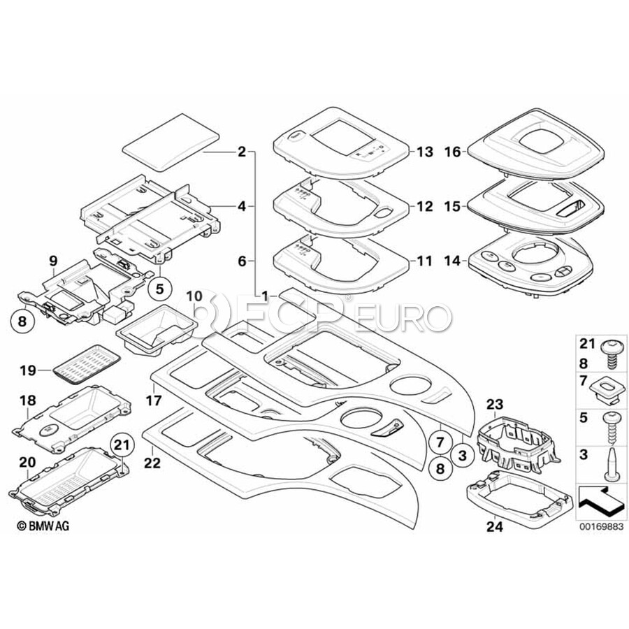 BMW Frame - Genuine BMW 51169155987 | FCP Euro