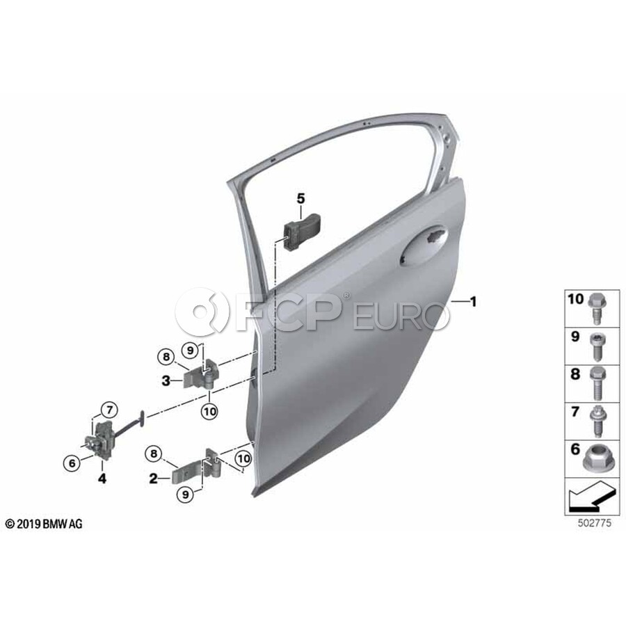 BMW Door Check - Genuine BMW 51227432206 | FCP Euro