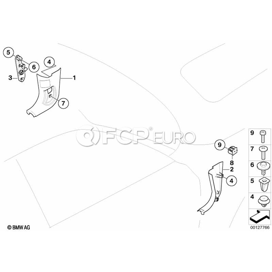 BMW Bracket Obd Driver'S Footwell - Genuine BMW 51233449415 | FCP Euro