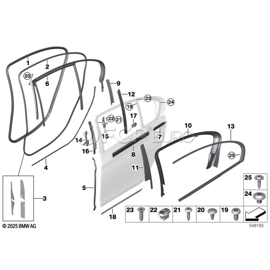 BMW Door Applique - Genuine BMW 51357369886 | FCP Euro