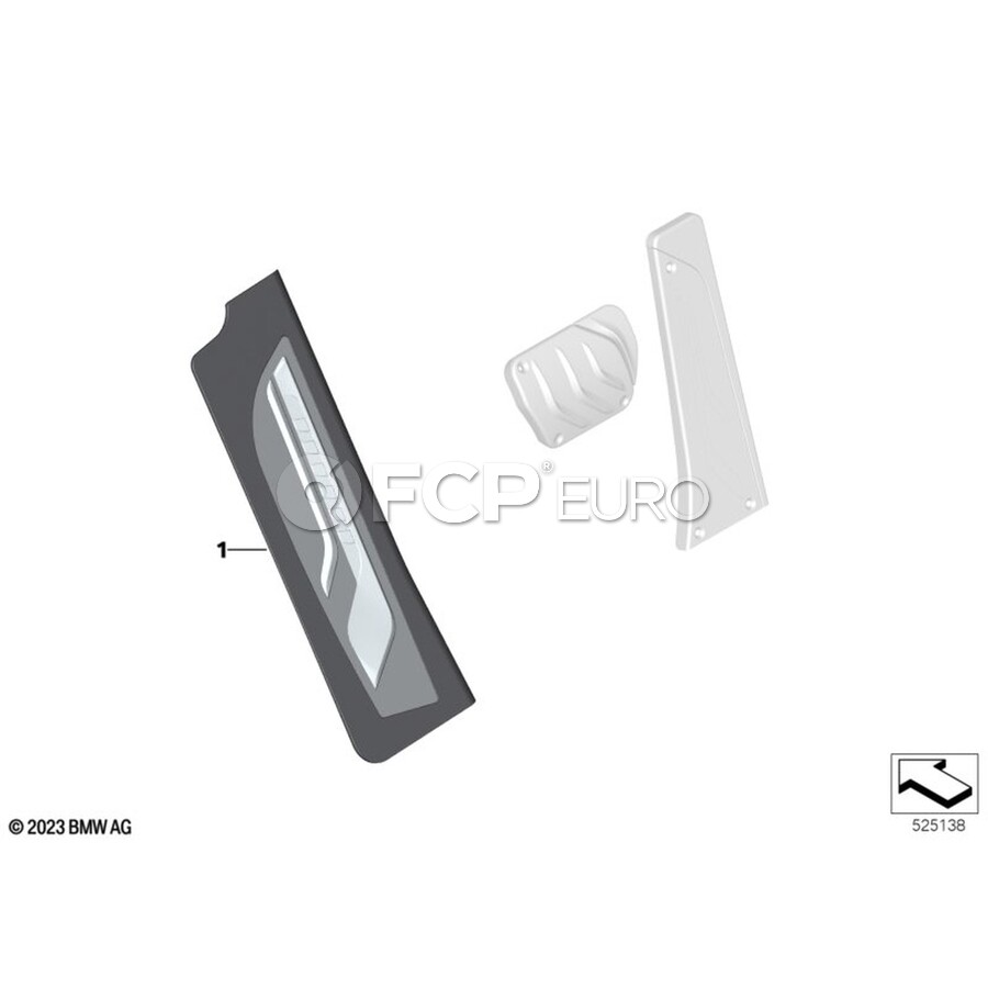 BMW M Performance Foot Rest - Genuine BMW 51475A7ABE5 | FCP Euro