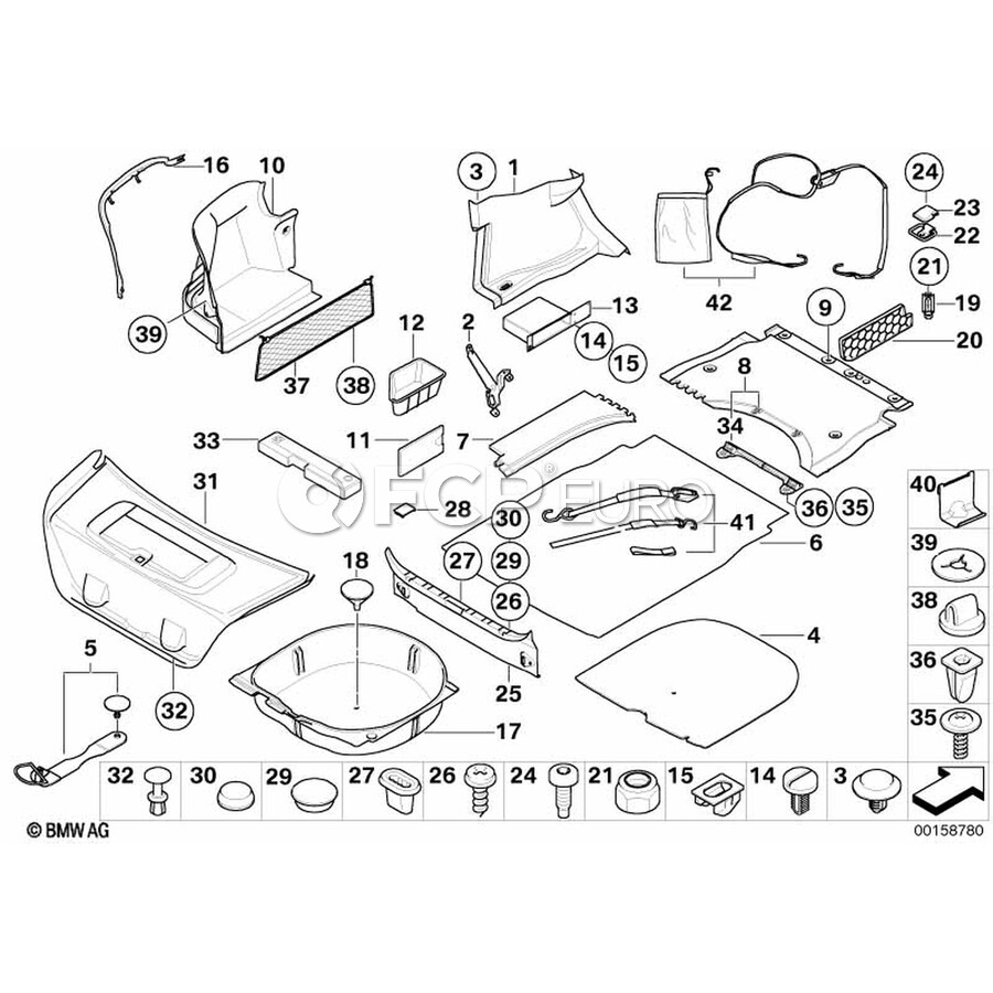 BMW Loading Sill Cover - Genuine BMW 51477024863 | FCP Euro