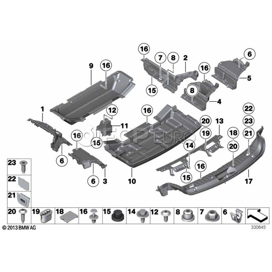 BMW Trunk Floor Storage Box - Genuine BMW 51477329281 | FCP Euro