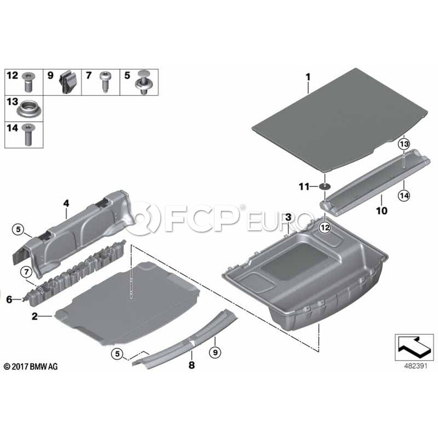 Mini Cargo Cover - Genuine Mini 51477381846 | FCP Euro
