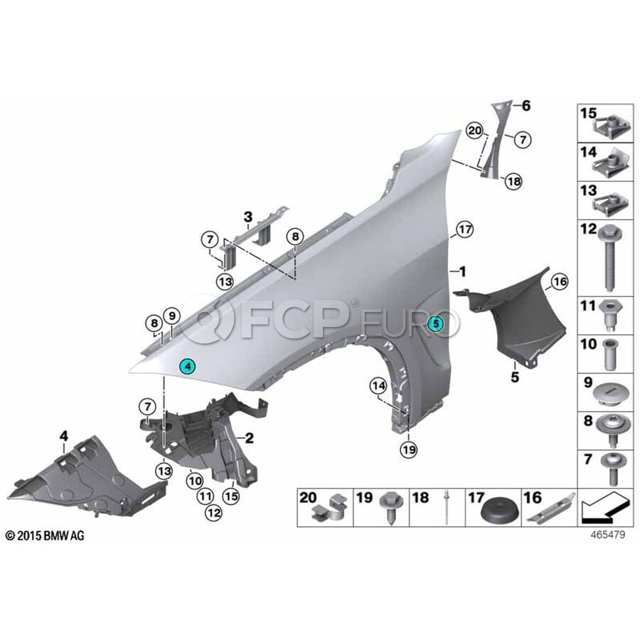 BMW Module Carrier Left - Genuine BMW 51647294543 | FCP Euro