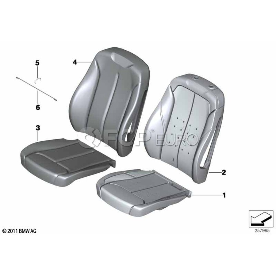 BMW Seat Cover - Genuine BMW 52107308722 | FCP Euro