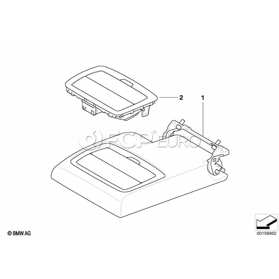 BMW Console Cup Holder - Genuine BMW 52209120256 | FCP Euro
