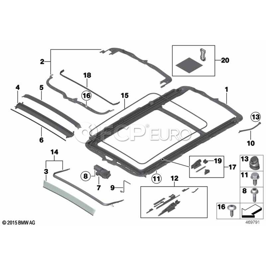 BMW Sunroof Drain Hose - Genuine BMW 54137160027 | FCP Euro