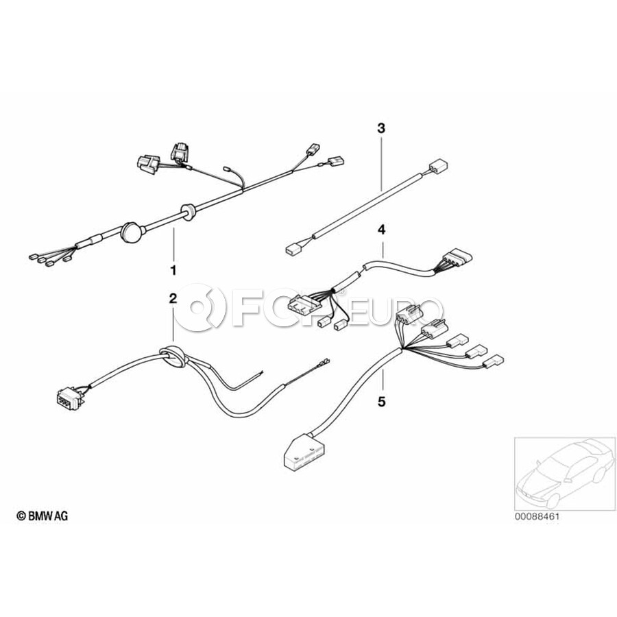 BMW Adapter Tubing F Hardtop Support - Genuine BMW 61108400220 | FCP Euro