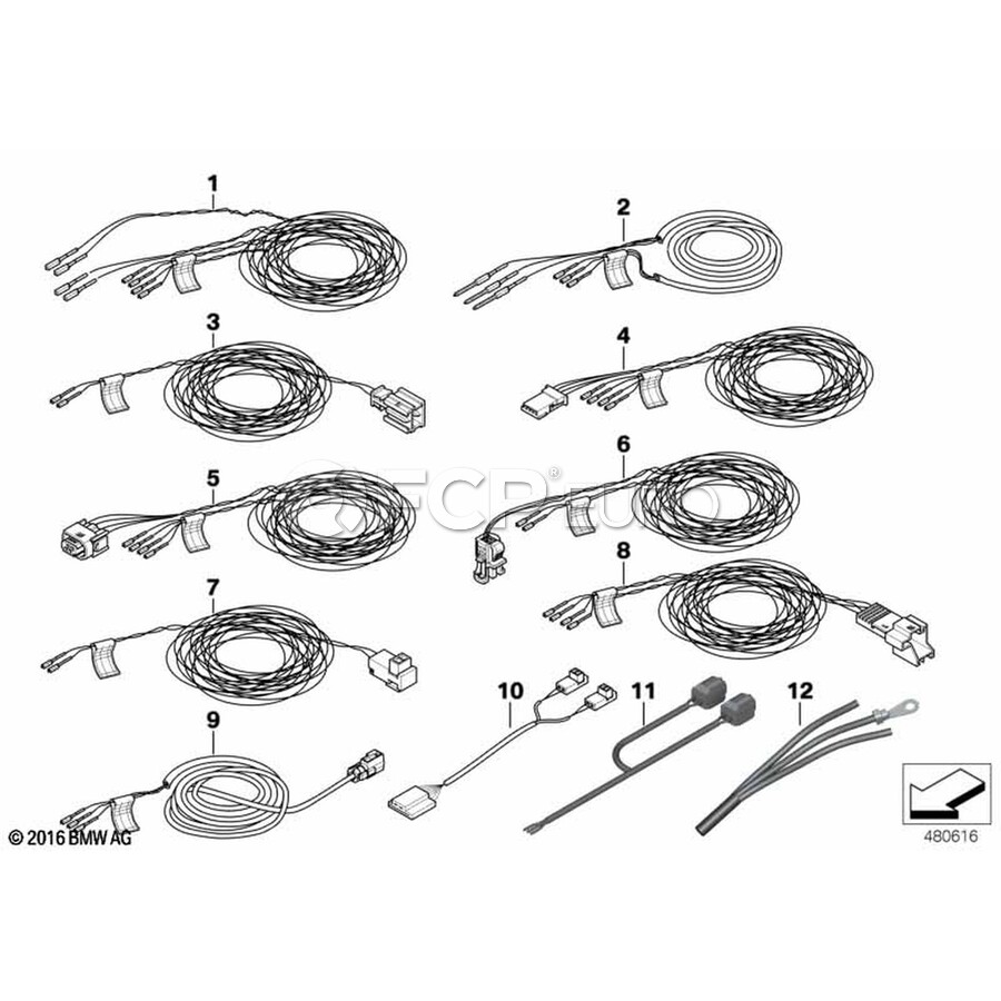 BMW Repair Cable - Genuine BMW 61129193972 | FCP Euro