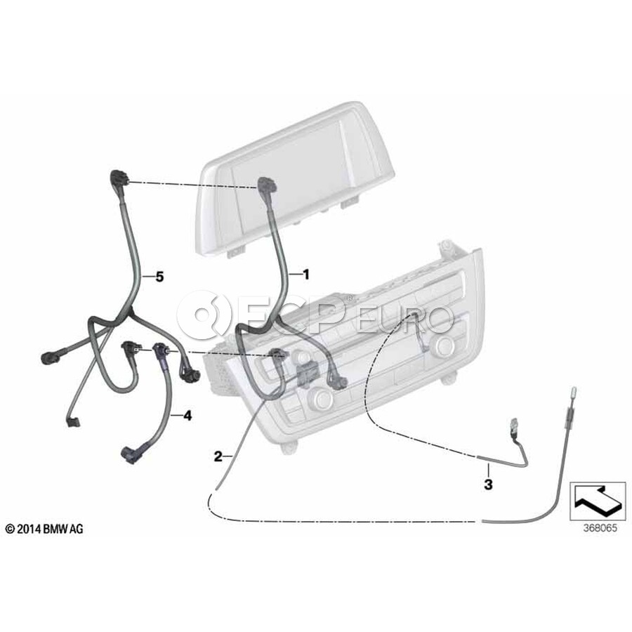 BMW Connecting Line Cid-Hu-H - Genuine BMW 61129261850 | FCP Euro