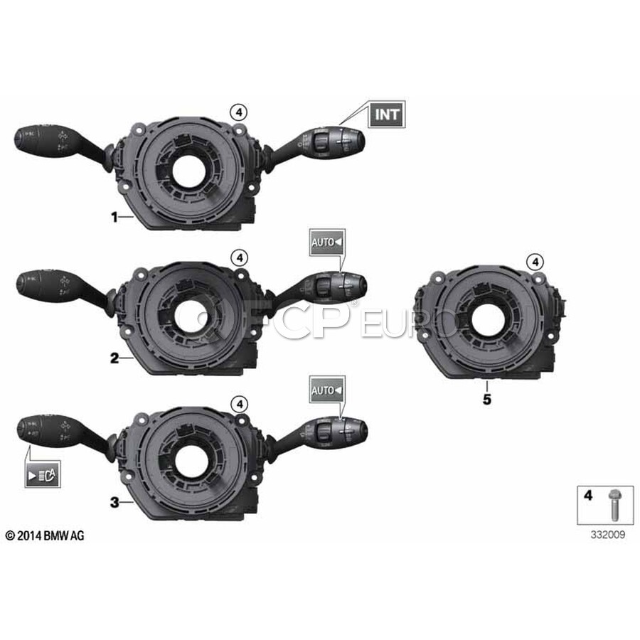 Mini Steering Column Switch Housing - Genuine Mini 61316814179 | FCP Euro