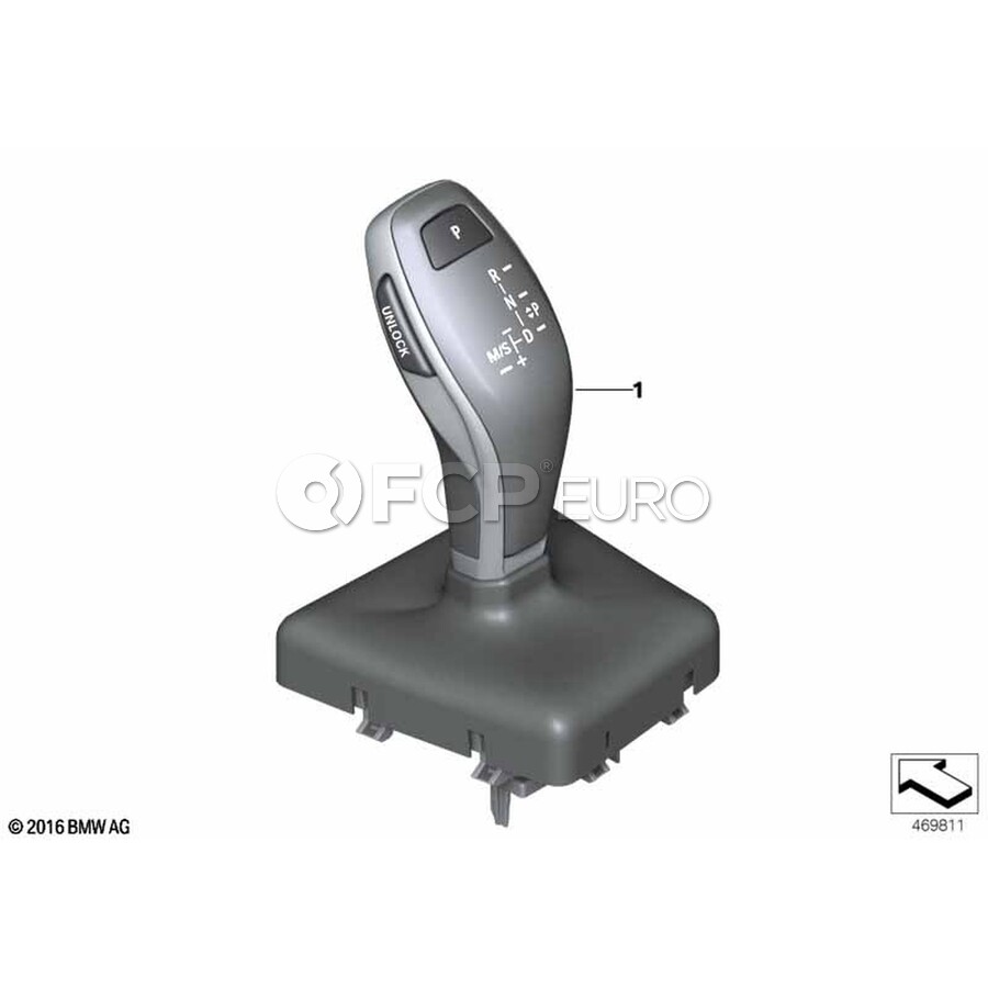 BMW Auto Trans Shift Lever Knob - Genuine BMW 61316991603 | FCP Euro