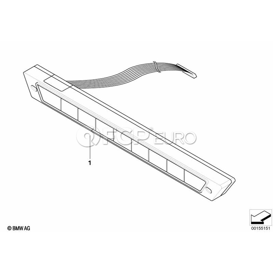 BMW Switch Unit Centre Console - Genuine BMW 61319208218 | FCP Euro