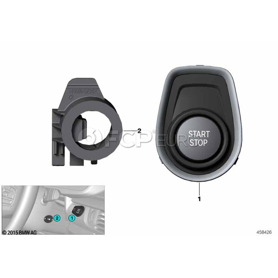 BMW Ignition Starter Switch - Genuine BMW 61319355493 | FCP Euro