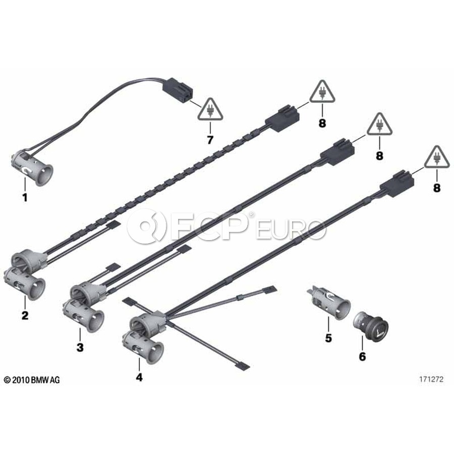 BMW Socket Cigarette Lighter - Genuine BMW 61349175153 | FCP Euro