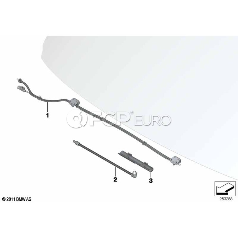 BMW Hose - Genuine BMW 61667316346 | FCP Euro