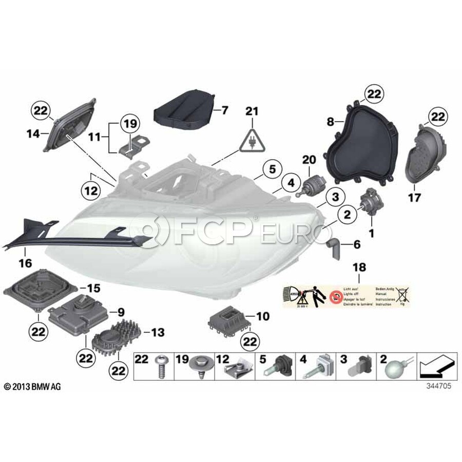 BMW Control Unit Turn Indicator - Genuine BMW 63117263087 | FCP Euro