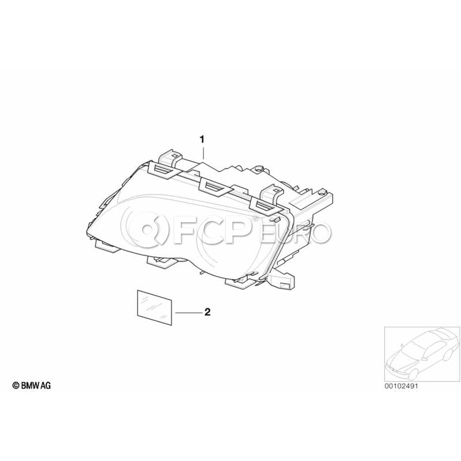 BMW Headlight - Genuine BMW 63127165791 | FCP Euro