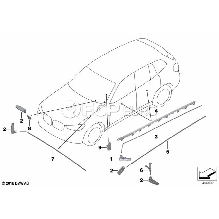 BMW Courtesy Light - Genuine BMW 63316824235 | FCP Euro