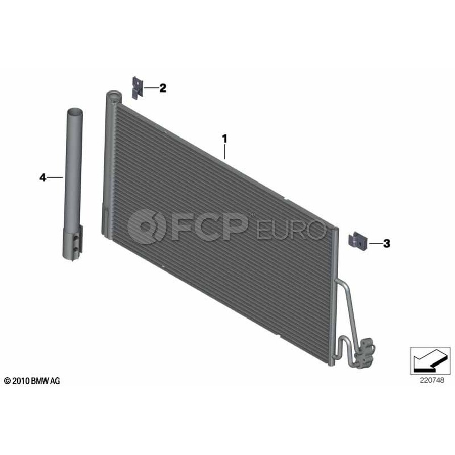 Mini AC Condenser - Genuine Mini 64539239920 | FCP Euro
