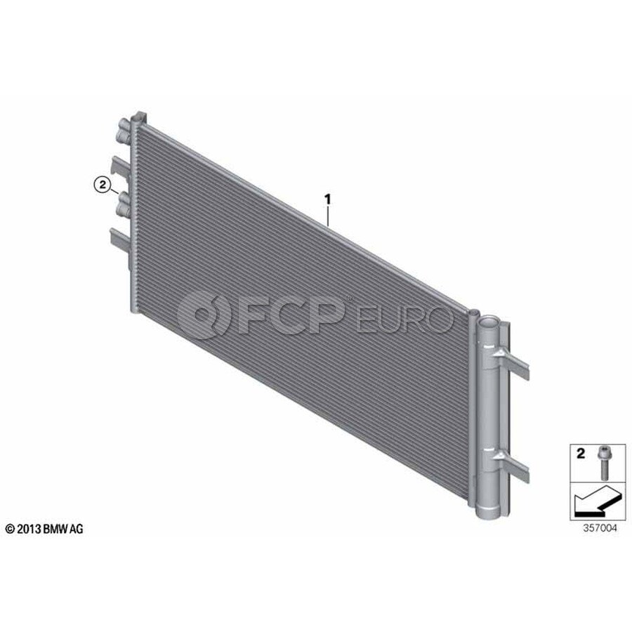 BMW AC Condenser - Genuine BMW 64539286712 | FCP Euro