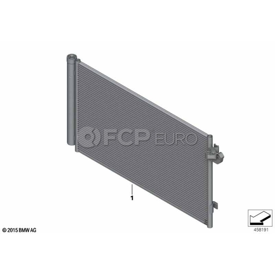 BMW AC Condenser - Genuine BMW 64539364255 | FCP Euro