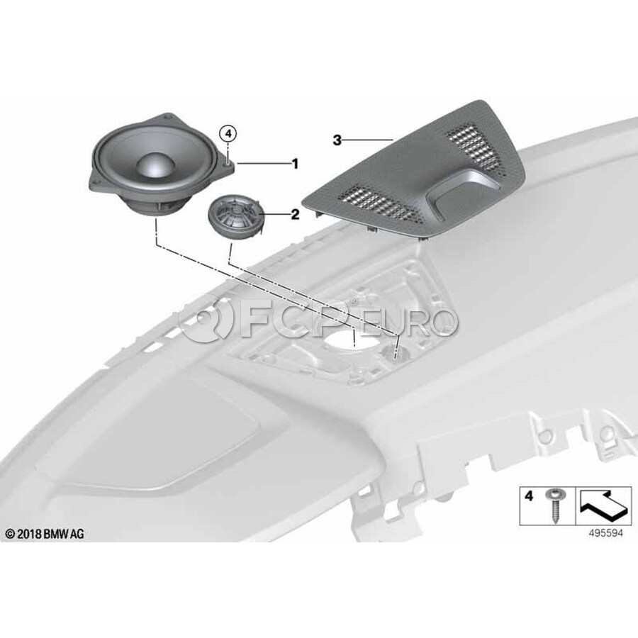 BMW Speaker - Genuine BMW 65132622774 | FCP Euro