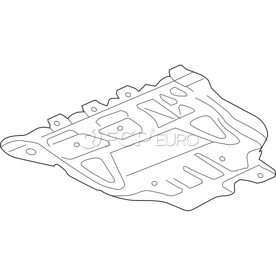 Audi VW Radiator Support Splash Shield - Genuine Audi VW 3Q0825236D ...