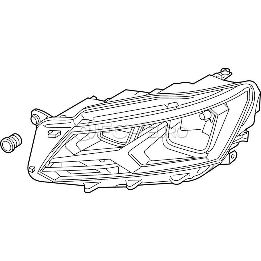 VW Headlight Assembly - Genuine VW 561941005F | FCP Euro