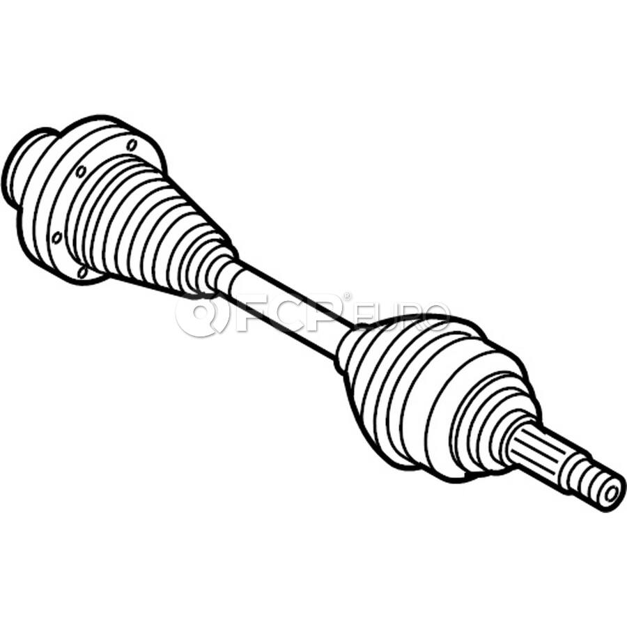 Audi VW CV Axle Assembly - Genuine Audi VW 7L0407271F | FCP Euro