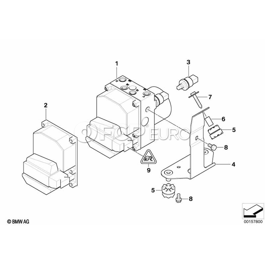 BMW ABS Control Module - Genuine BMW 34522285051 | FCP Euro