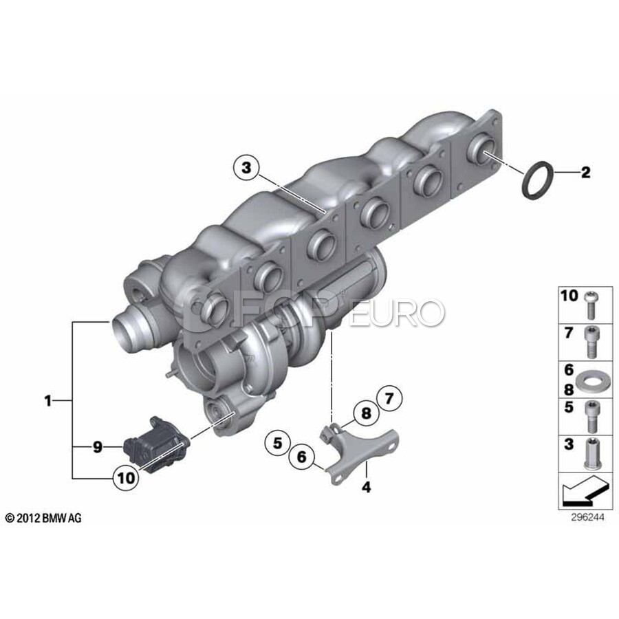 BMW Exhaust Bracket - Genuine BMW 11657588040 | FCP Euro
