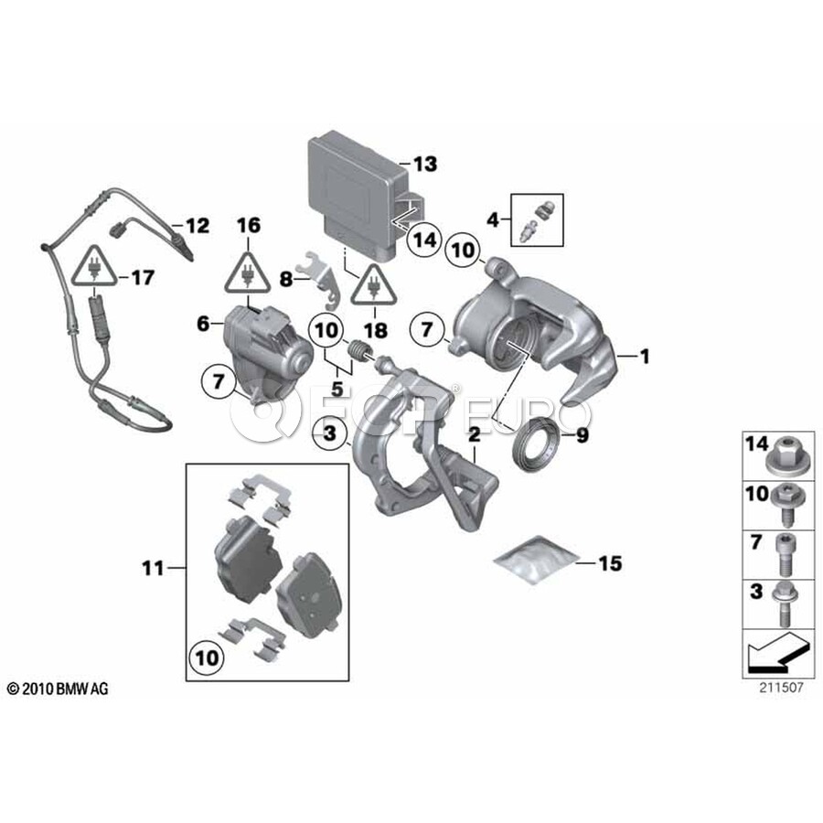 BMW Cable Bracket Left - Genuine BMW 34216793043 | FCP Euro