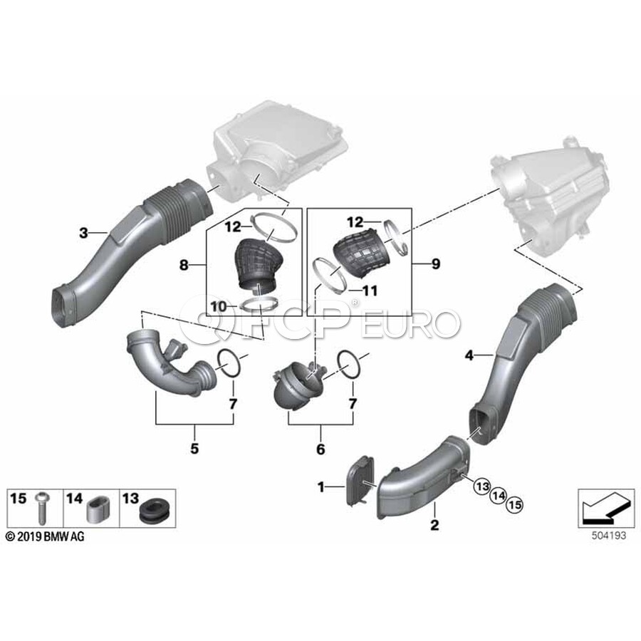 BMW Engine Air Intake Resonator - Genuine BMW 13718091868 | FCP Euro