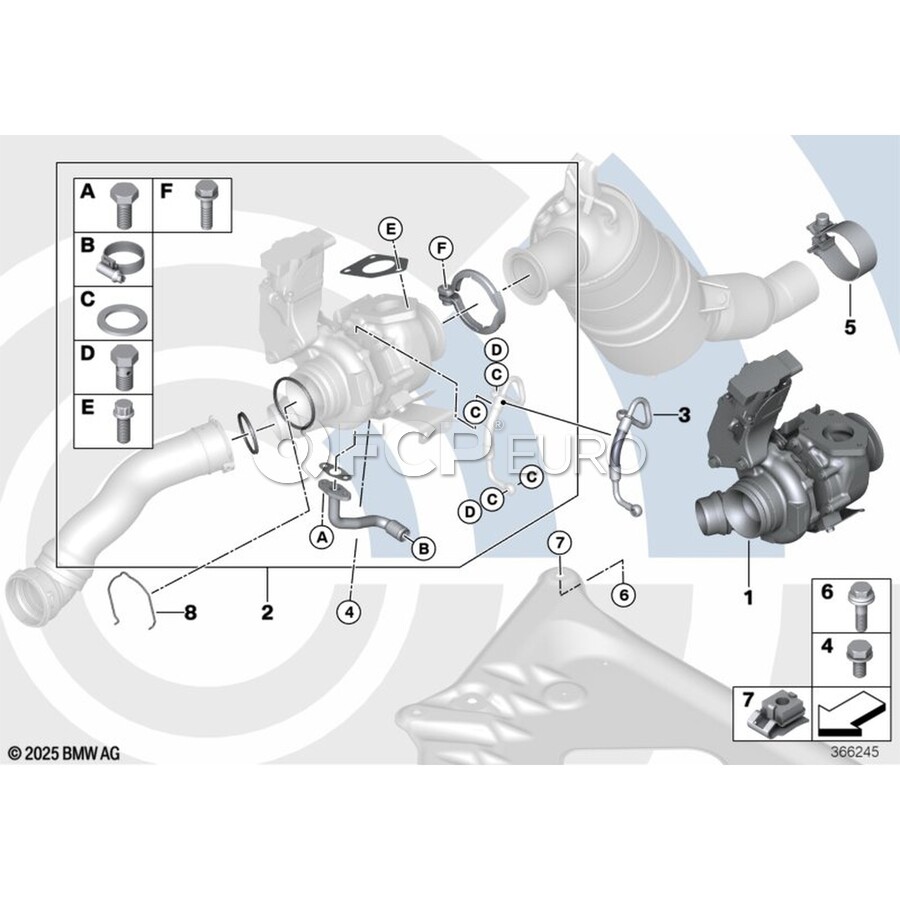 BMW Turbocharger Oil Line - Genuine BMW 11427808756 | FCP Euro