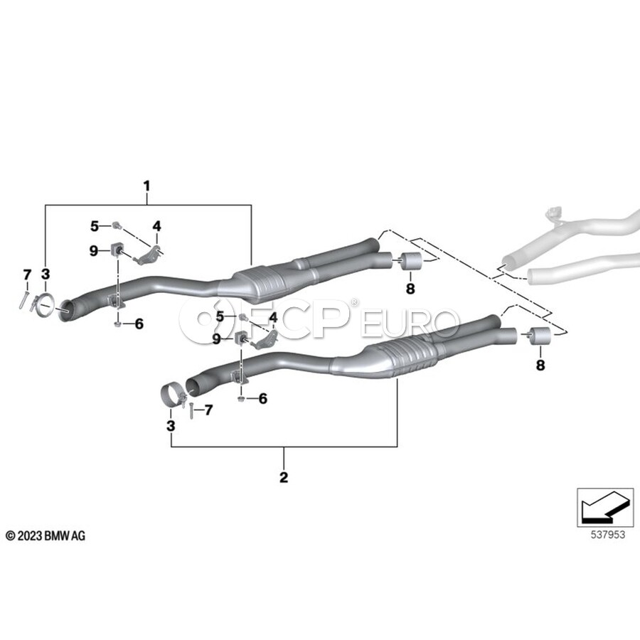 BMW Exhaust System Hanger - Genuine BMW 18308632096 | FCP Euro