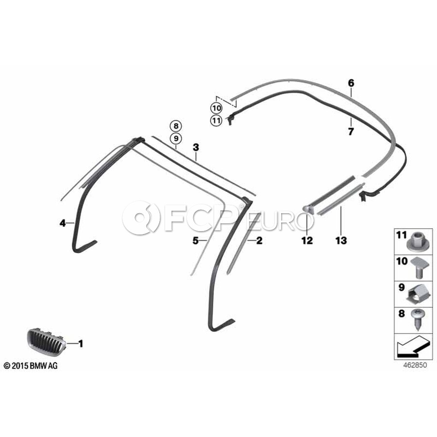 BMW Grille - Genuine BMW 51117464483 | FCP Euro