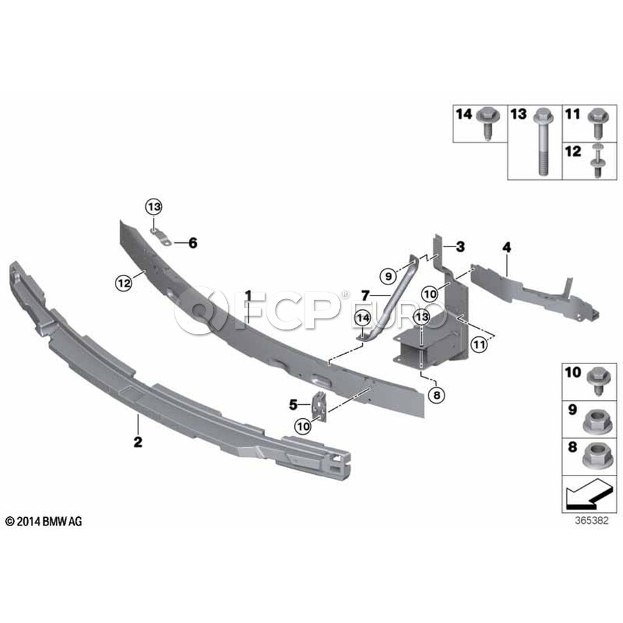 BMW Adapter Element Front End Left (Us) - Genuine BMW 51117325323 | FCP ...