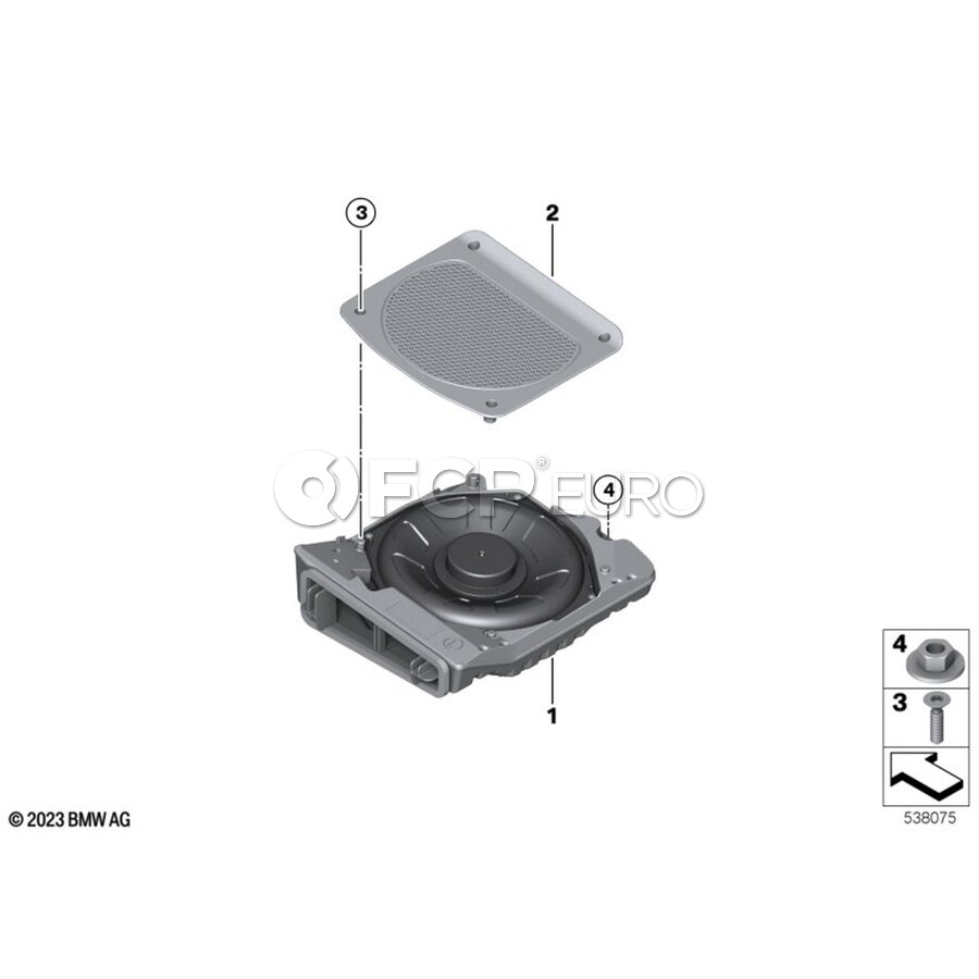 BMW Speaker - Genuine BMW 65132622489 | FCP Euro