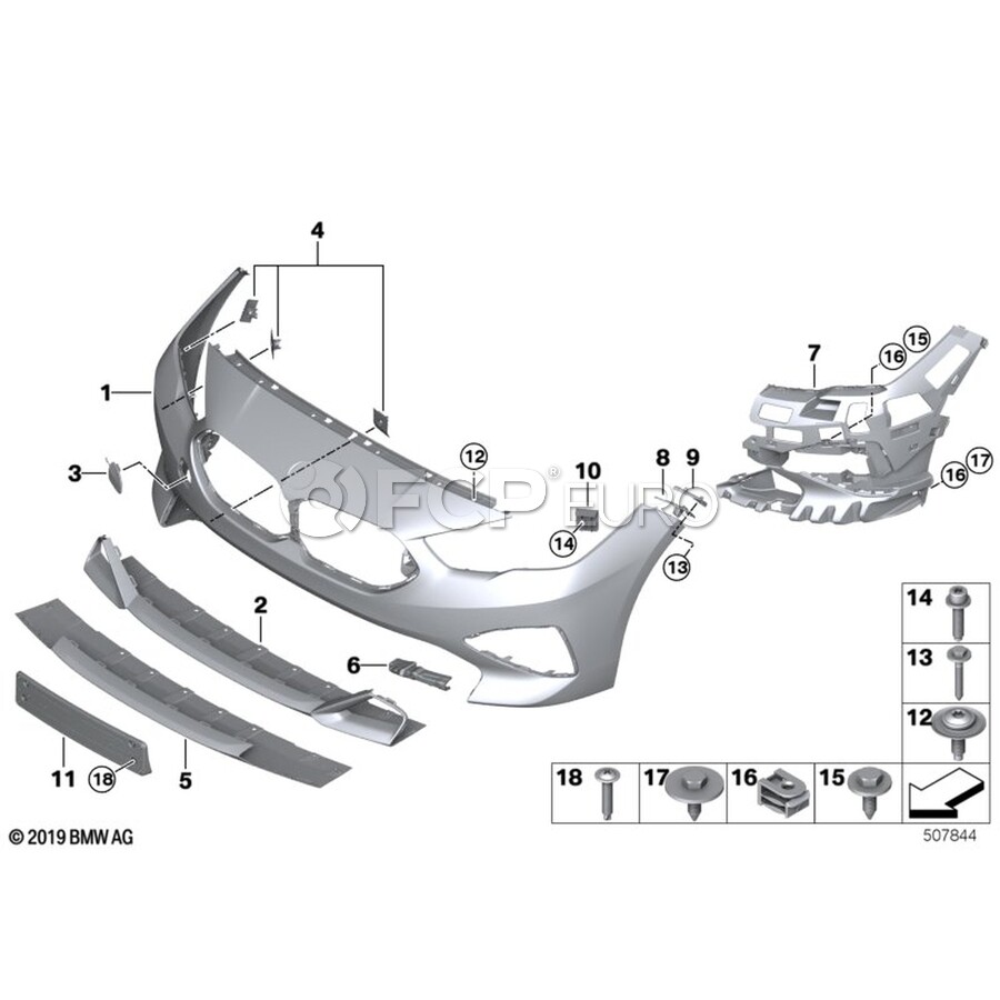 BMW Bumper Guide - Genuine BMW 51117475273 | FCP Euro