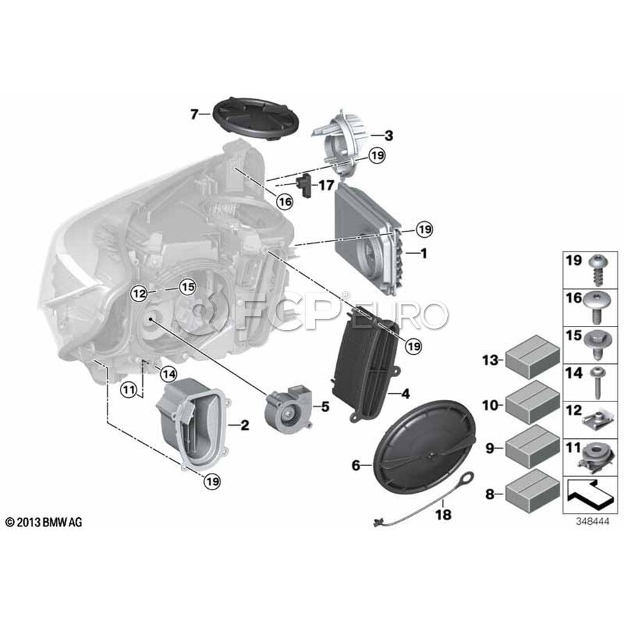 BMW Headlight Control Module - Genuine BMW 63117440881 | FCP Euro