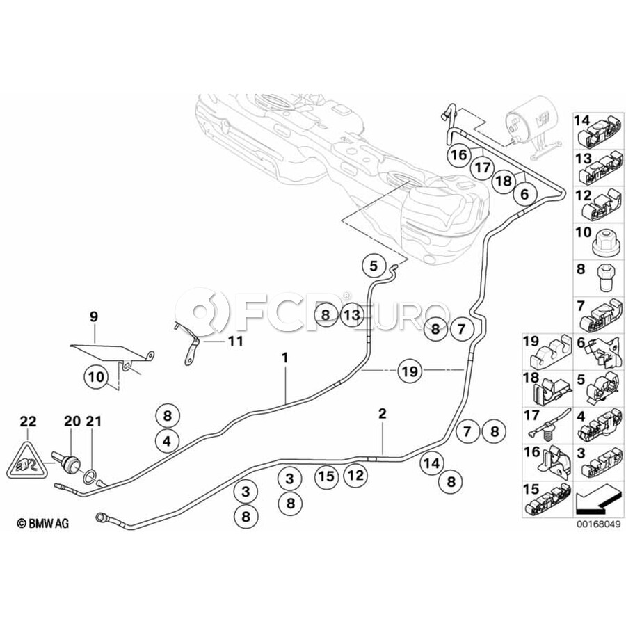 BMW Scavenge Air Line - Genuine BMW 16136765753 | FCP Euro