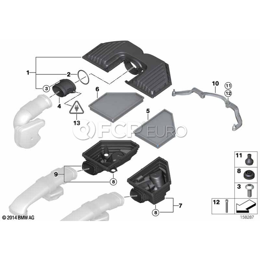 BMW Rubber Mounting - Genuine BMW 13717556536 | FCP Euro