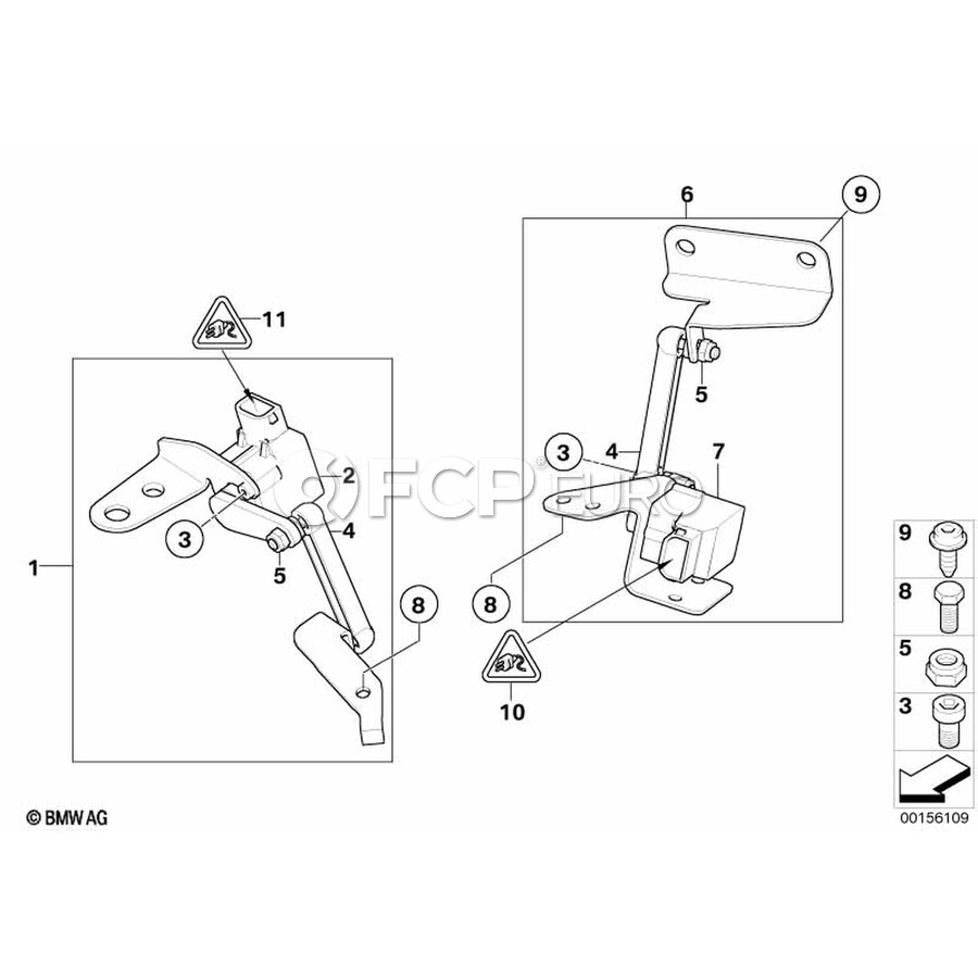 Mini Headlight Level Sensor - Genuine Mini 37146853759 | FCP Euro
